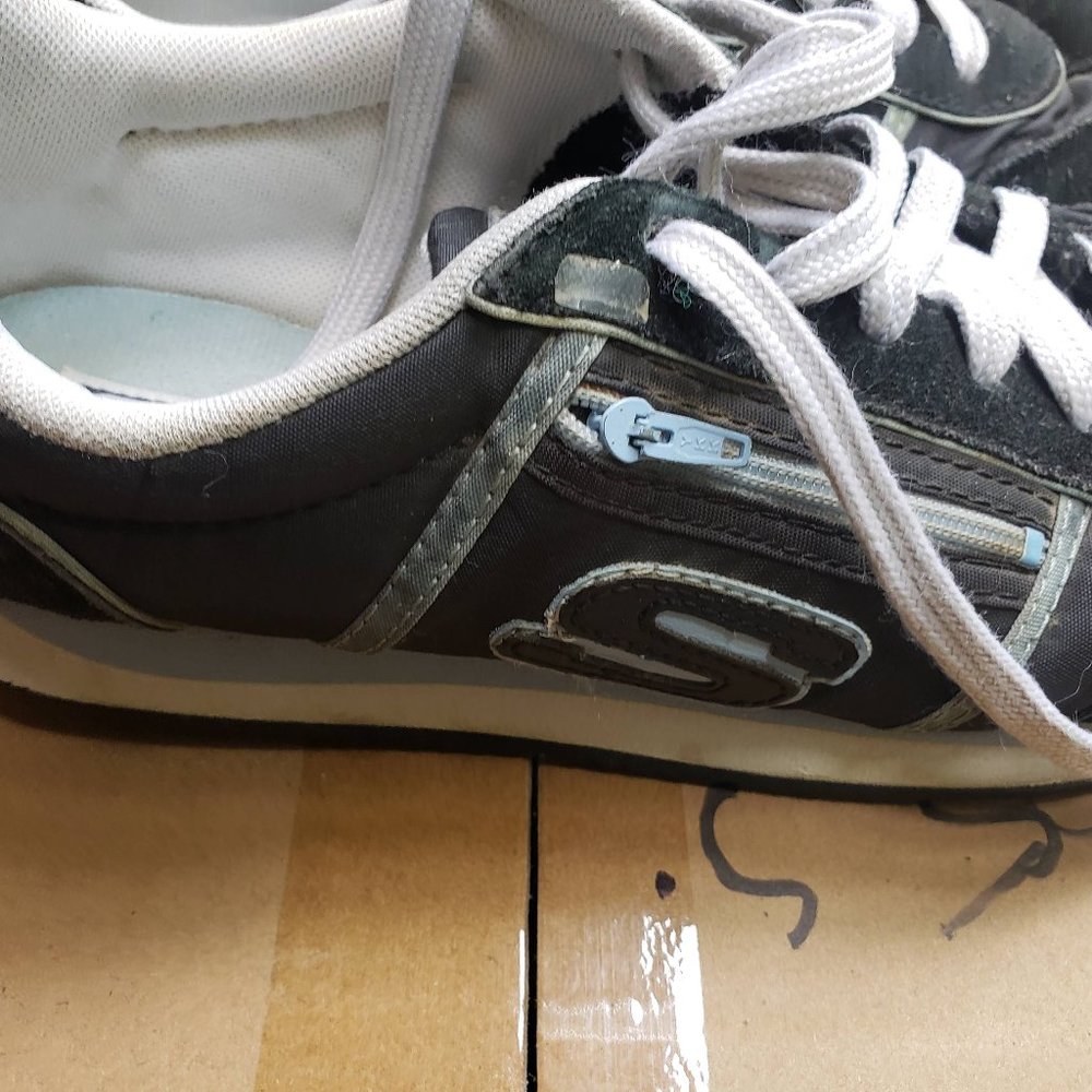 Sketchers Leather & Textile Upper Shoes - Gem